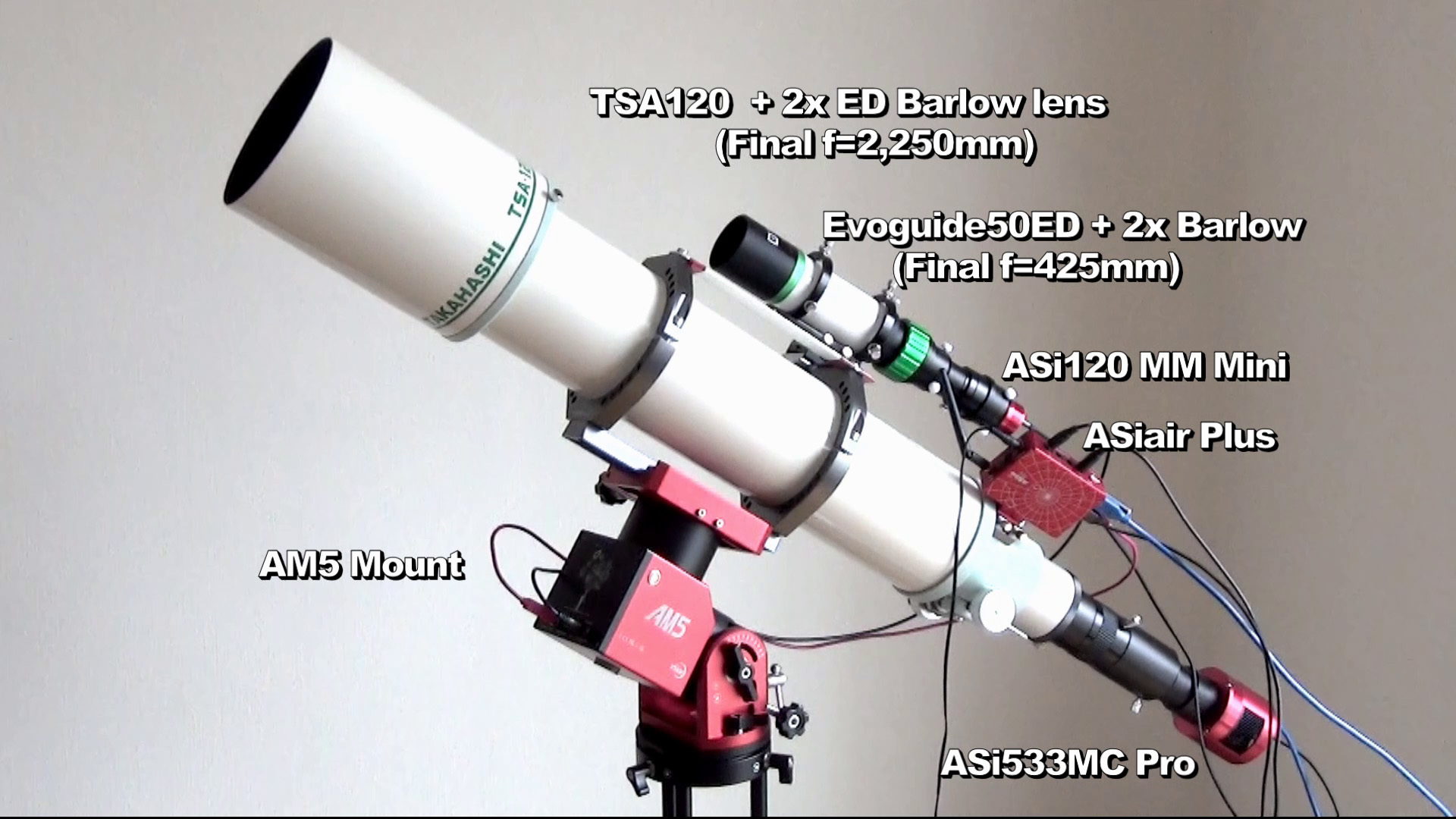 Takahashi TSA-120で撮ったM51: 子持ち銀河: 悠久の泉